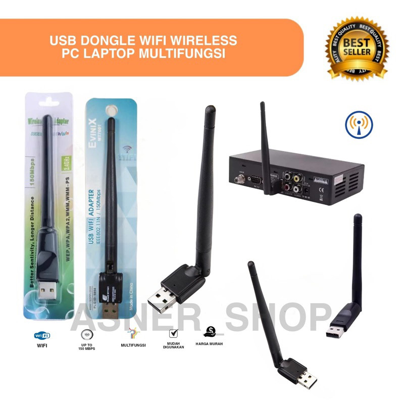 Jual Usb WiFi Dongle Antena MT7601 Set Top Box STB Adapter Wireless Receiver Pc Laptop 150 mbps ...