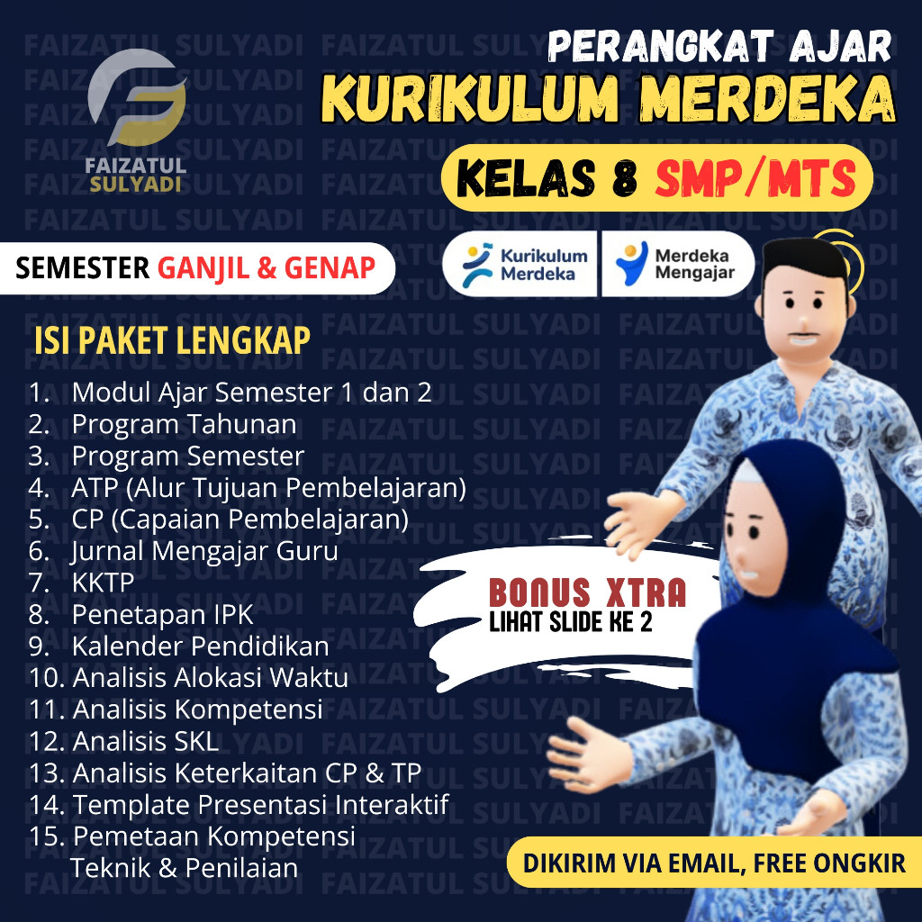 Jual Perangkat Modul Ajar SMP Kelas 8 Kumer Pembelajaran IKM VIII ...