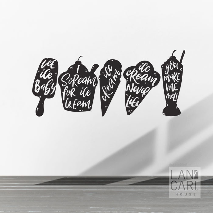 Jual stiker cutting ice cream dekorasi icecream makanan minuman sticker ...