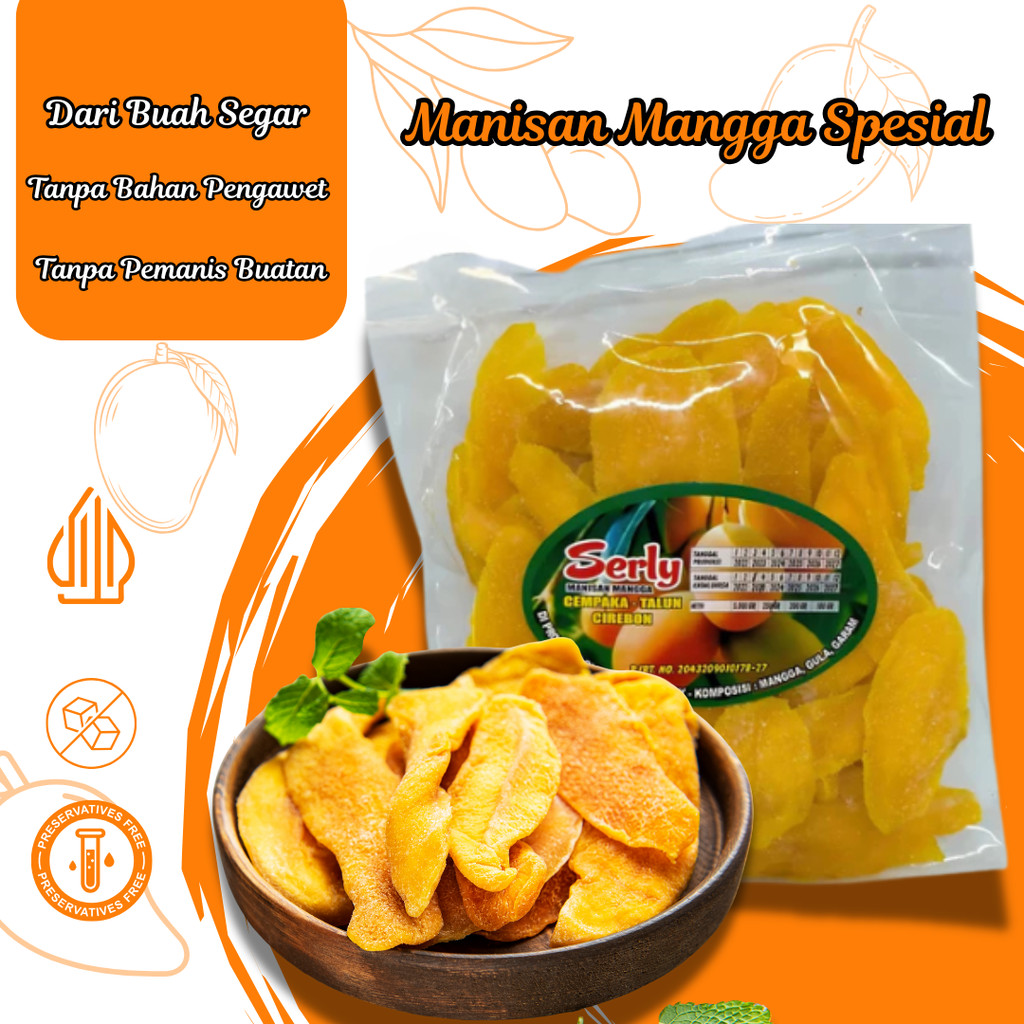 Jual Manisan Mangga Kering Serly Segar 250gr Oleh Oleh Khas Cirebon ...