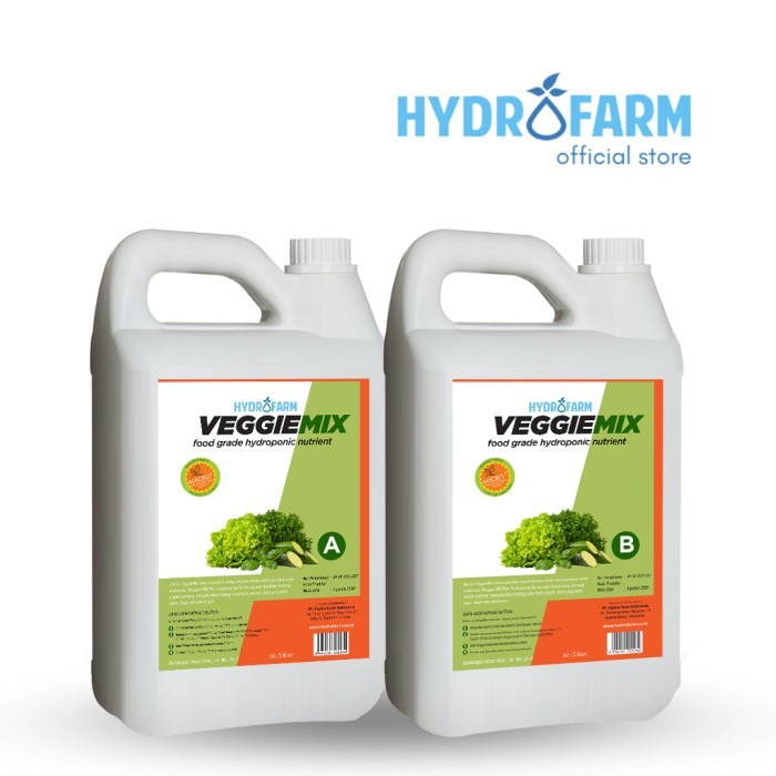 Jual Hydrofarm - Nutrisi Hidroponik Sayur Veggiemix AB (5 Liter) | Shopee Indonesia