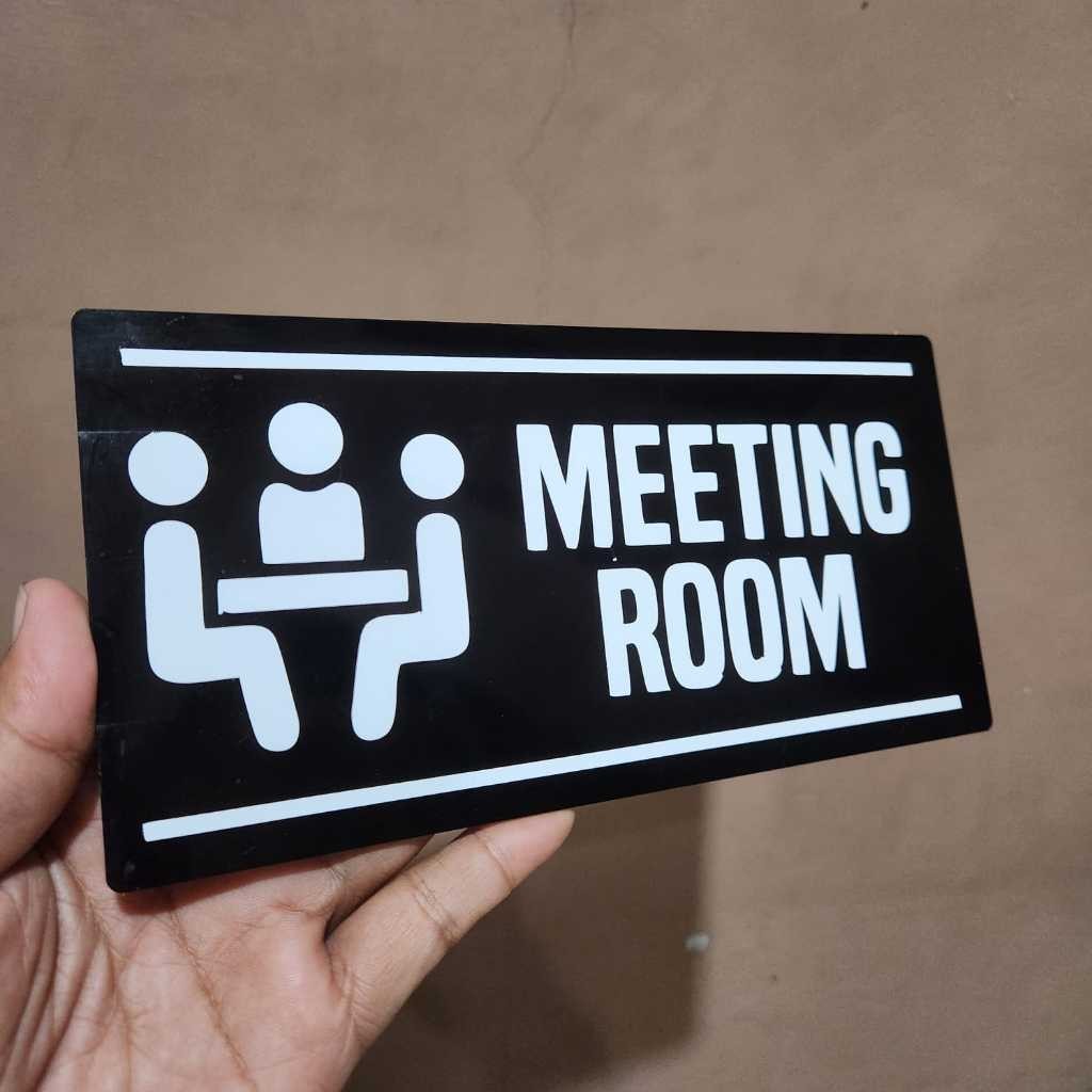Jual akrilik papan penanda MEETING ROOM bahan akrilik | Shopee Indonesia