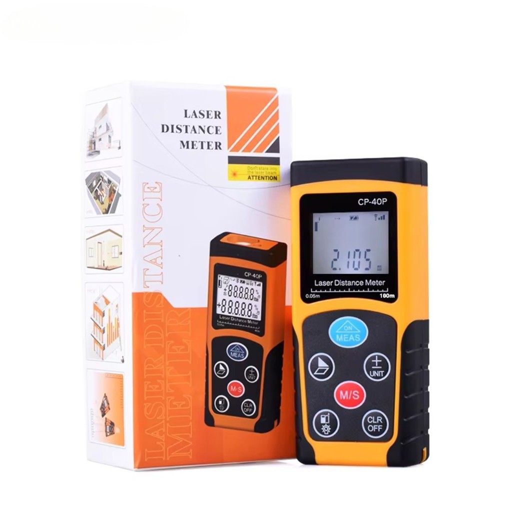 Jual Meteran Laser 100m Alat Ukur Jarak Multifungsi LCD CP-100 ...