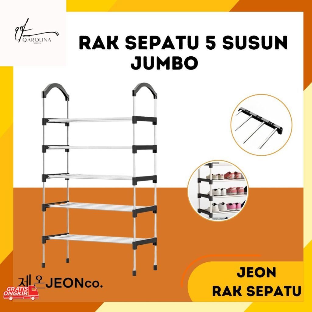 Jual Rak Sepatu Murah / RAK SEPATU Tingkat 5 LAYER Portable Plastik ...
