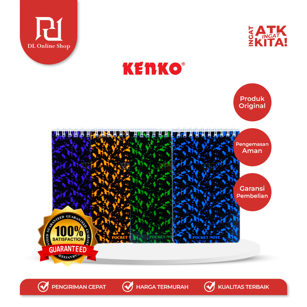 Jual KENKO BUKU SAKU/ POCKET NOTE PN-403 (3PCS) | Shopee Indonesia