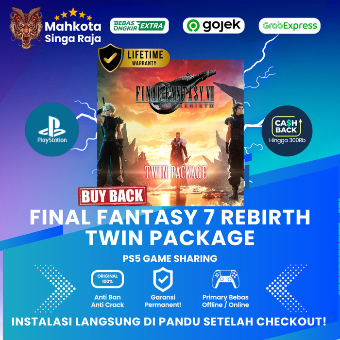 Jual Final Fantasy VII/7 Rebirth + Remake ( 2 in 1 ), PS5 digital sharing | Shopee Indonesia