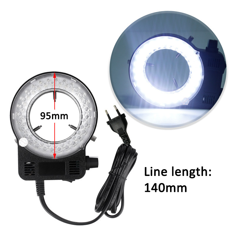 Jual Microscope LED Ring Light Illuminator Lamp For Microscope Circle ...
