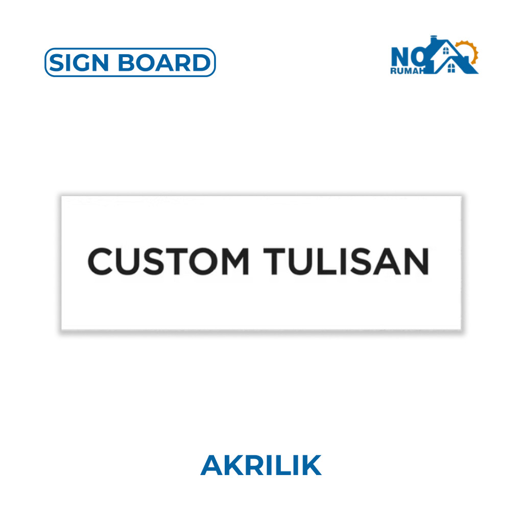 Jual Order Here Sign Akrilik Print Papan Rambu Nama Signage Label ...