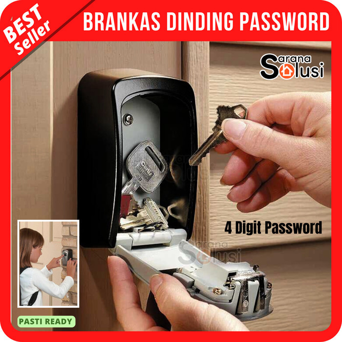 Jual Kotak Brankas Dinding Penyimpan Kunci Rumah Safety Box Dinding ...