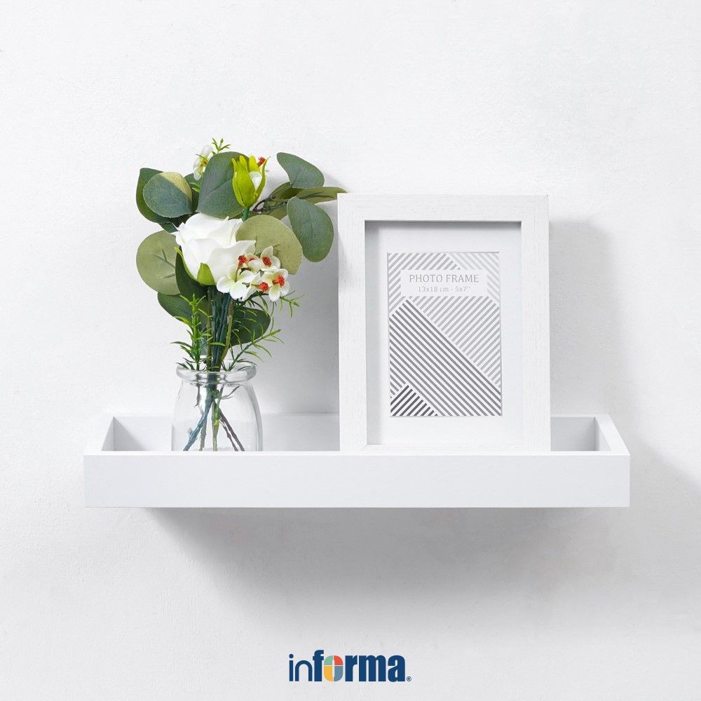 Jual Informa Dothan 40 cm Rak Dinding - Putih Decorative Wall Shelf Rak ...