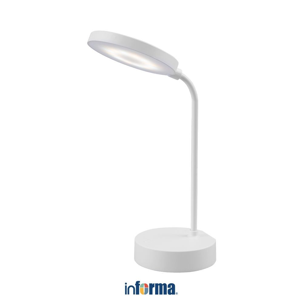 Jual Informa Lampu Meja Led Rechargeable Round - Putih Multifunctional ...