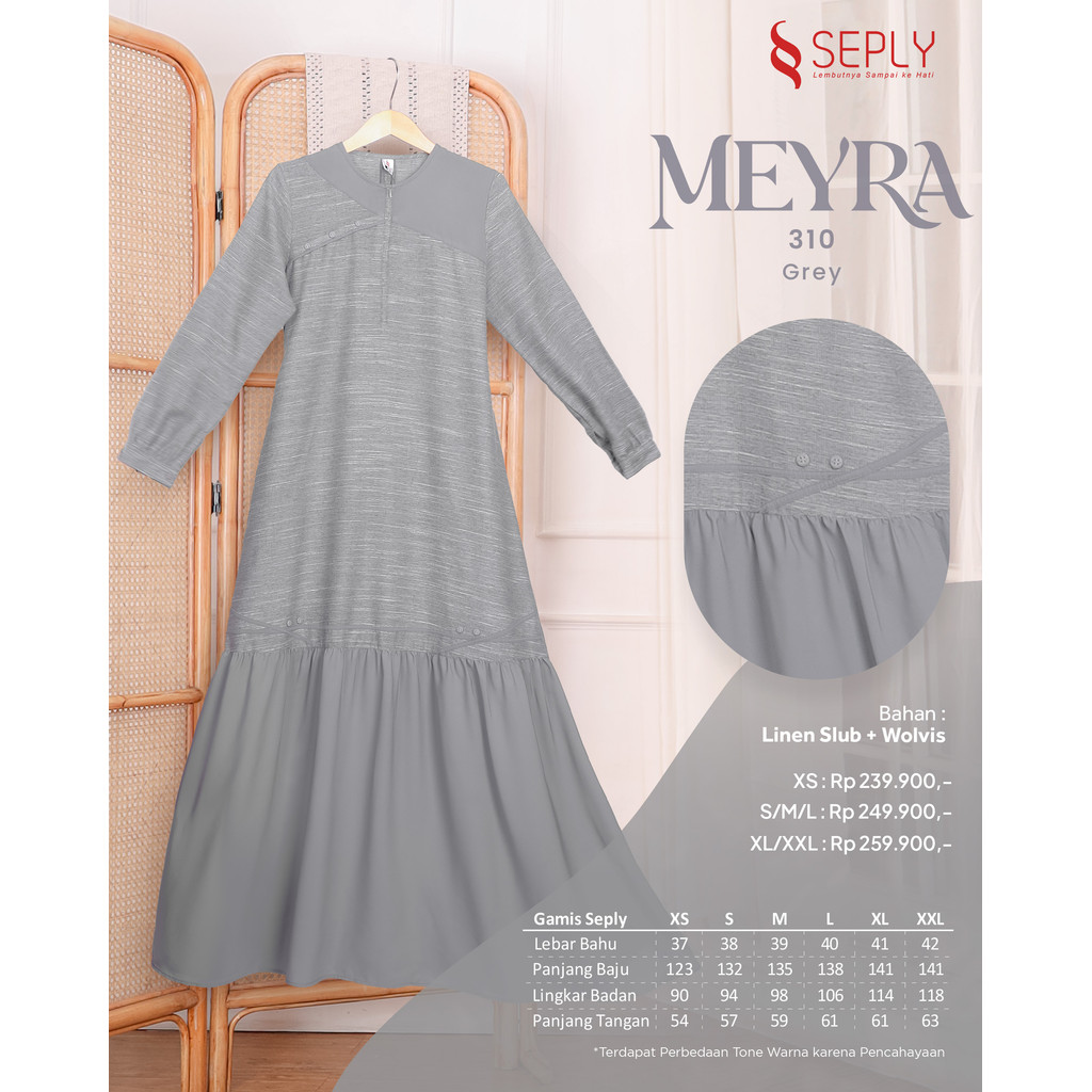 Jual SEPLY - Gamis Polos Kekinian Bahan Linen MEYRA 310 - Gamis Premium ...