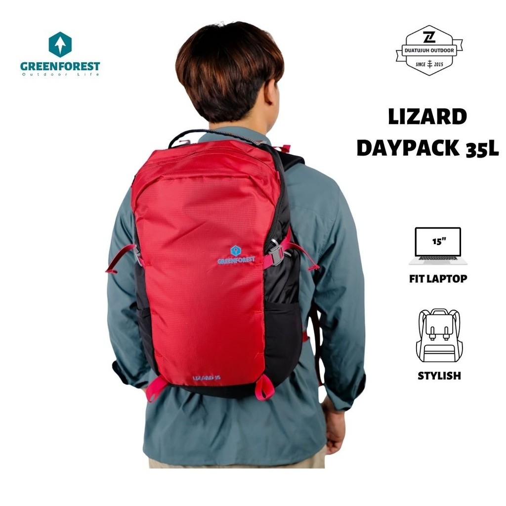 Jual Greenforest Lizard Daypack 35 Liter - Tas Ransel Slot Laptop ...