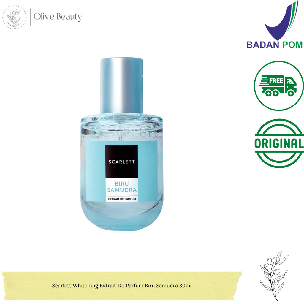 Jual Scarlett Whitening Extrait De Parfum Biru Samudra 30ml | Shopee ...