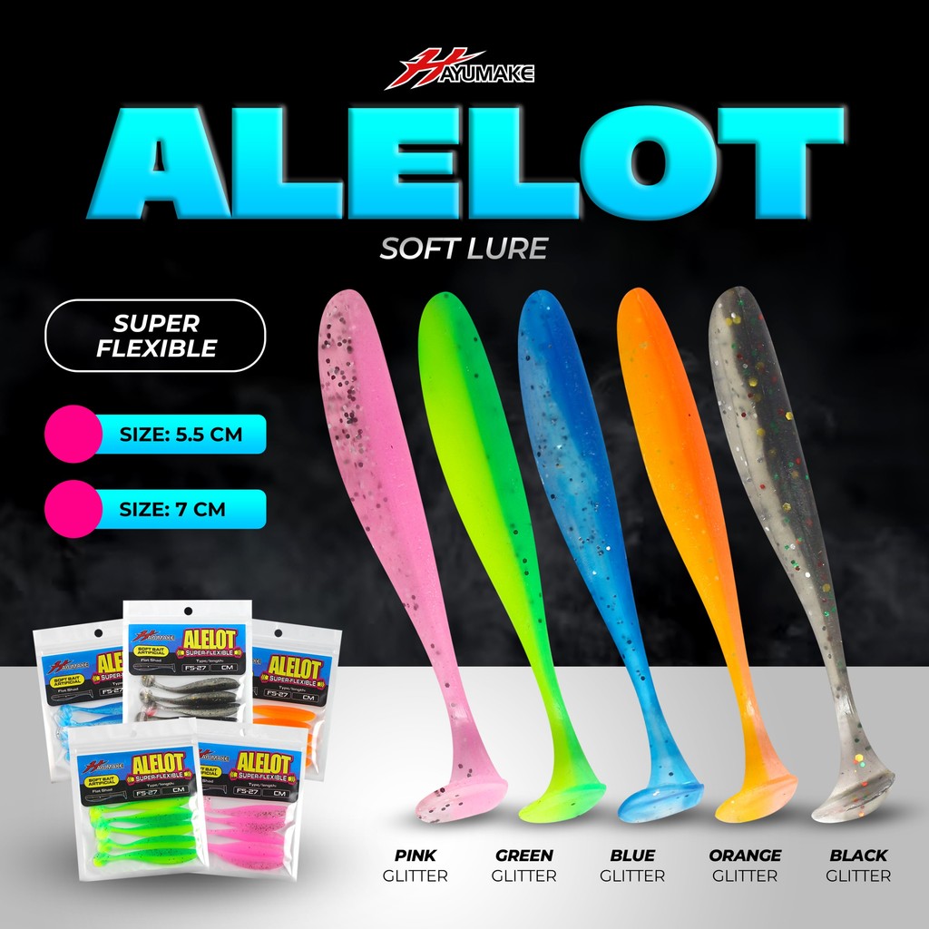 Jual Umpan Pancing Soft Lure | Hayumake ALELOT SoftLure | Flat Shad ...