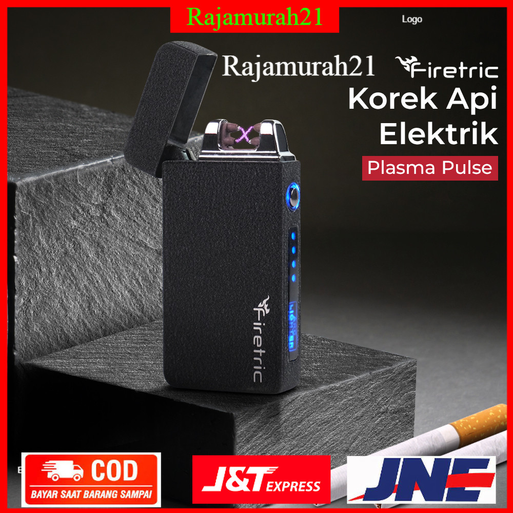 Jual Firetric Korek Api Elektrik Pulse Plasma Cross Double Arc Lighter ...