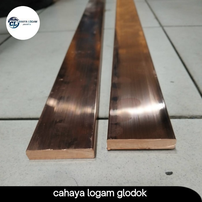 Jual Plat strip tembaga 8x30x1000mm-Tembaga busbar murni tebal 8x30mm ...