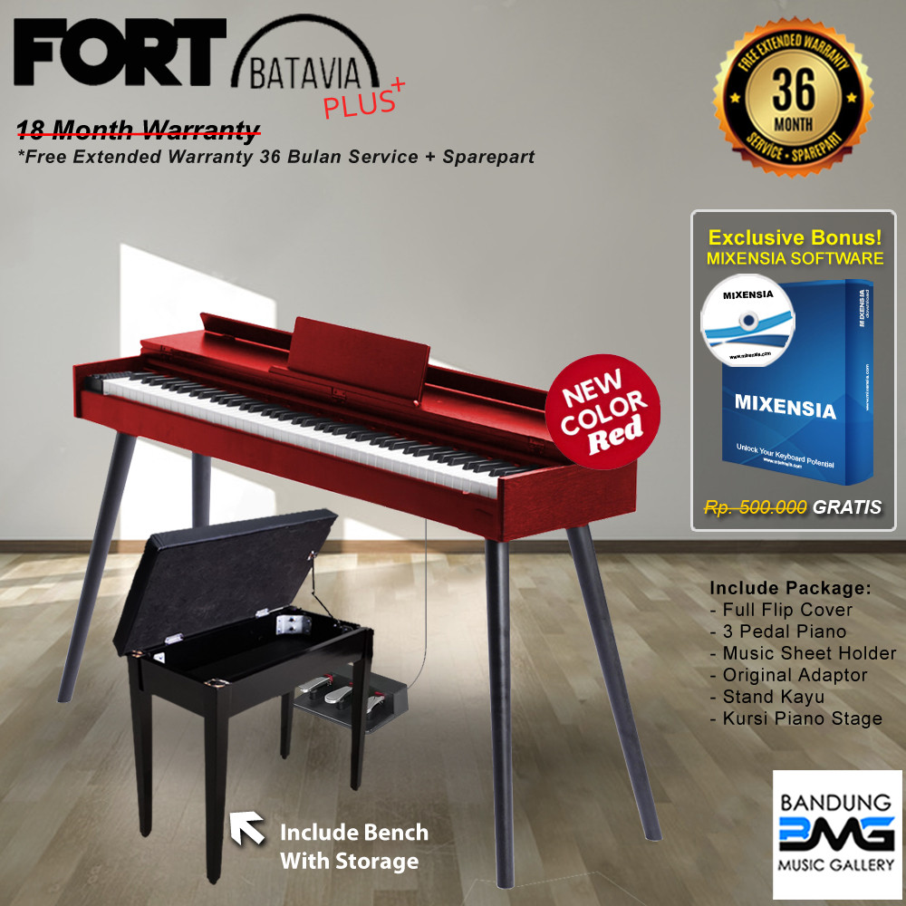 Jual Fort Batavia PLUS Digital Piano Garansi Resmi / BataviaPLUS ...