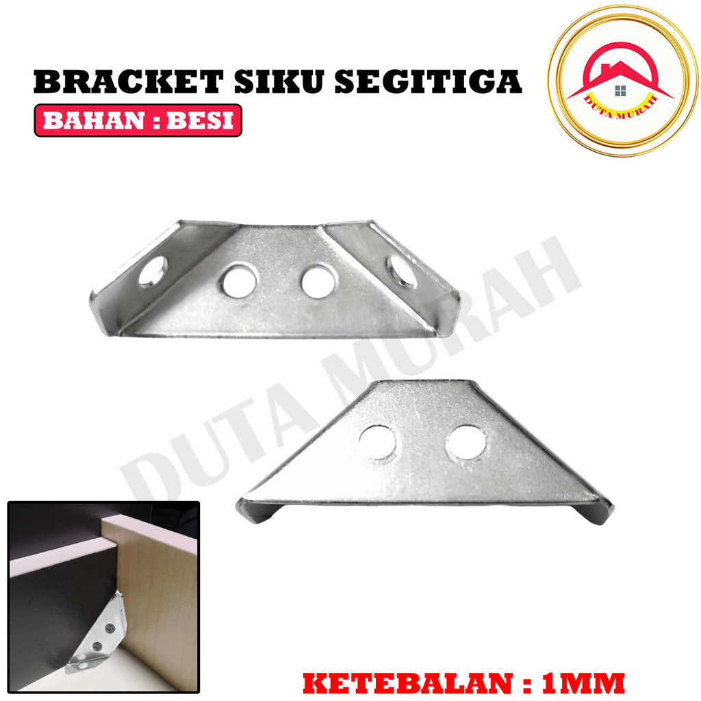 Jual Siku Plat Besi Bingkai Segitiga Plat Siku Ambalan Penyangga Kayu ...