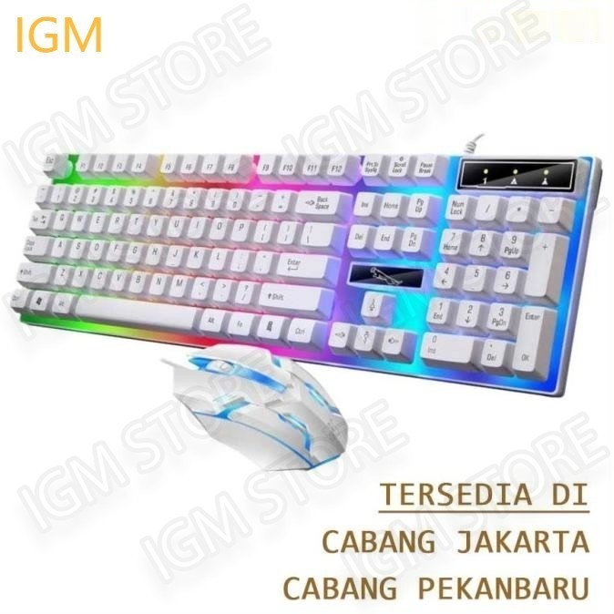 Jual Keyboard Combo Mouse Gaming Quinton T350 LED RGB wired keyboard ...