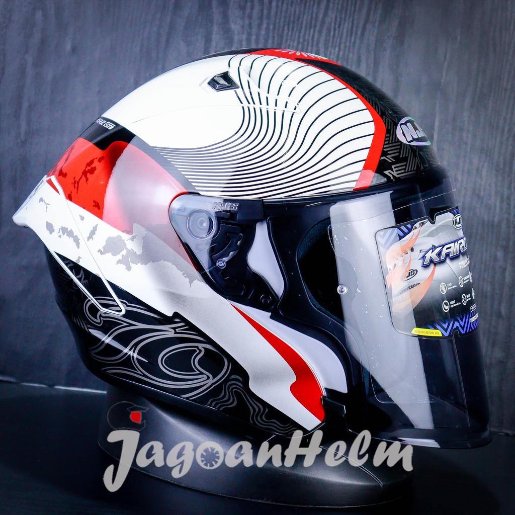 Jual HELM NJS KAIROZ GT NUSANTARA | BROOKLYN WHITE | SINGLE VISOR ...