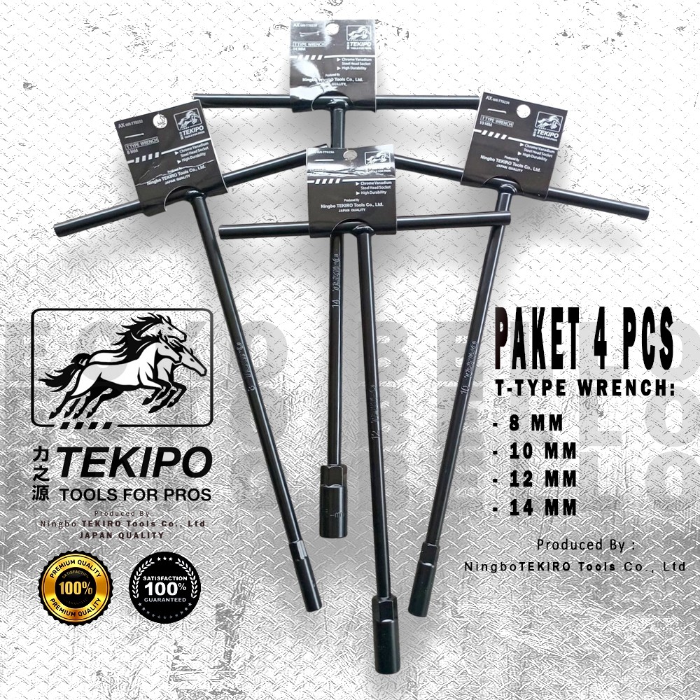 Jual {ORIGINAL TEKIPO !!!!} TEKIPO Paket 4pcs Kunci Sock T ukuran 8-10 ...