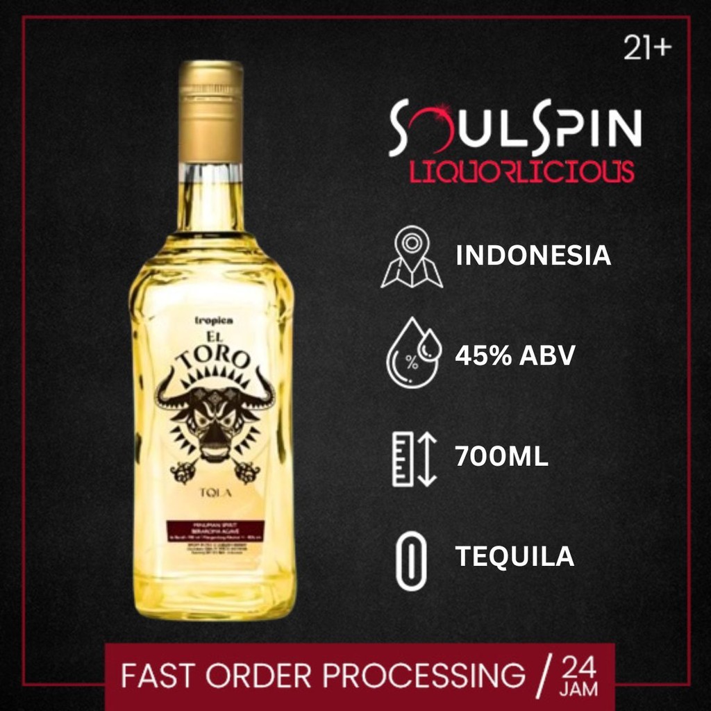 Jual Tropica El Toro Reposado Tequila 700ml | Shopee Indonesia