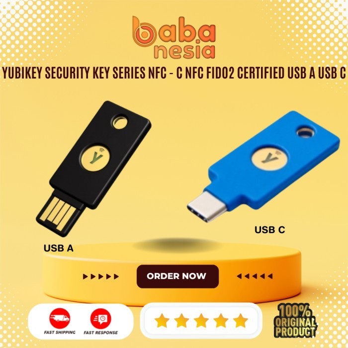 Jual YubiKey Security Key Series NFC - C NFC FIDO2 Certified USB A USB ...