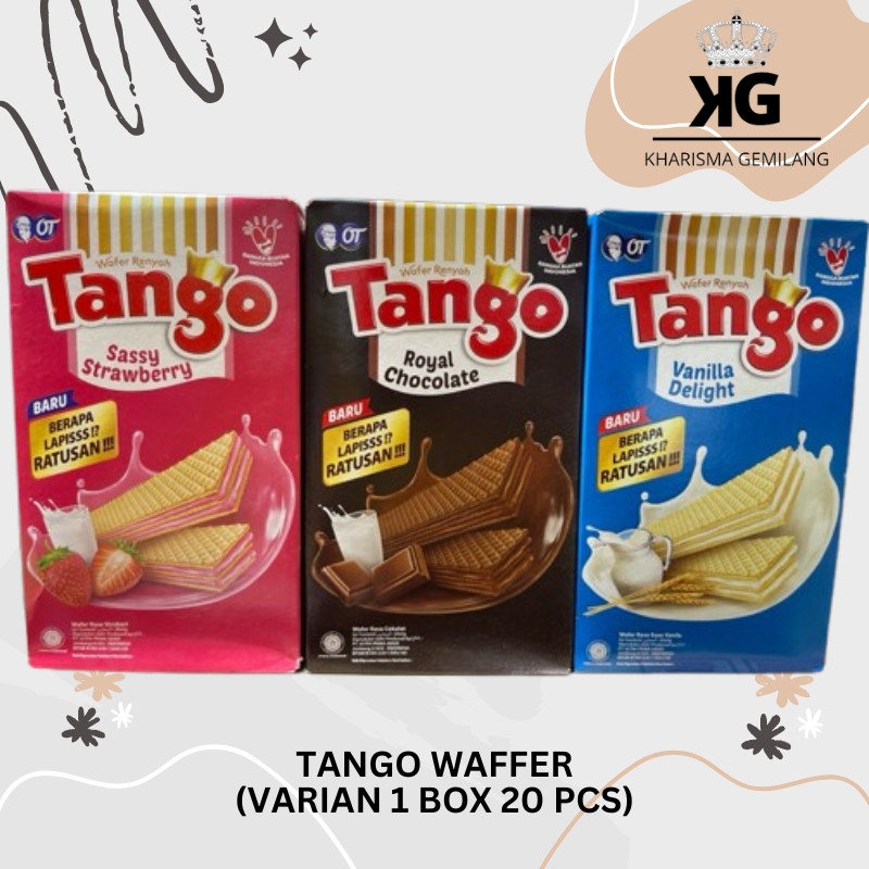 Jual KG - TANGO WAFFER ( 20 ISI PCS ) Biskuit Panjang Rasa Coklat ...