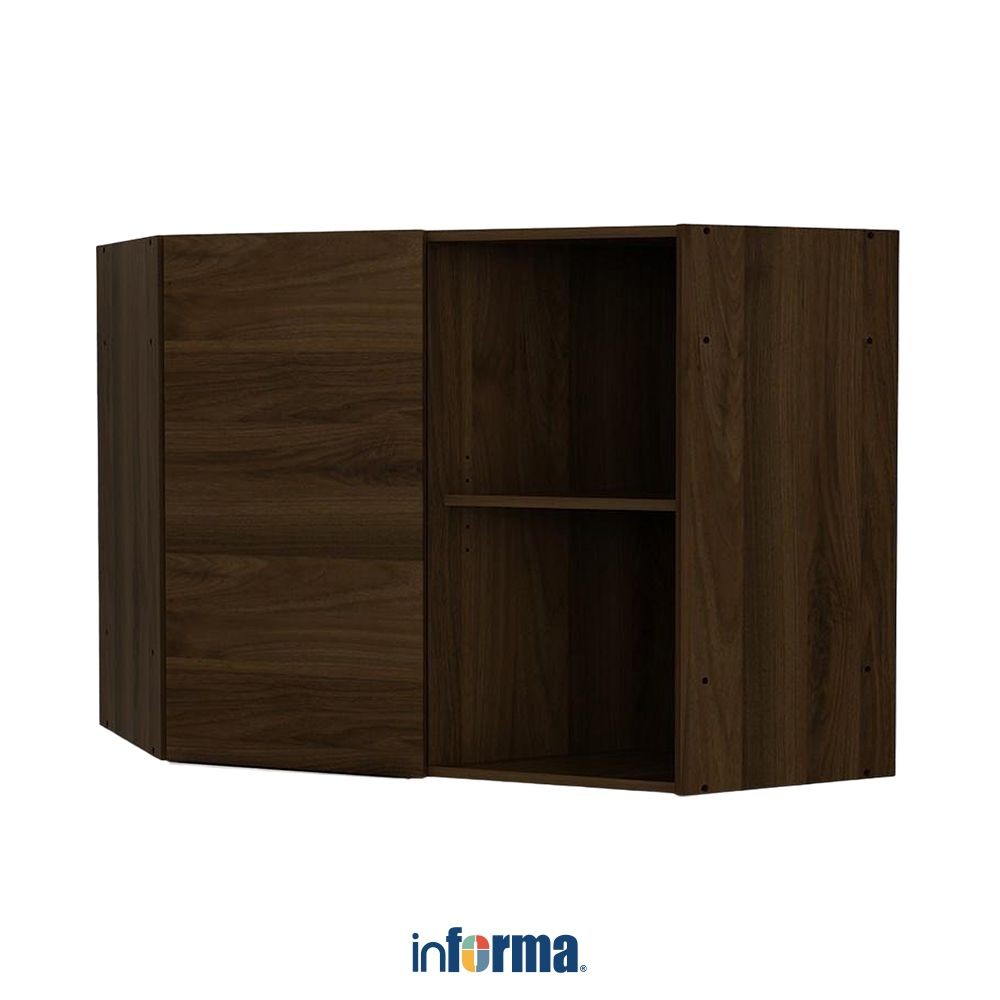 Jual Informa Prescoot Kabinet Sudut Dinding Dapur - Cokelat Walnut Wall ...