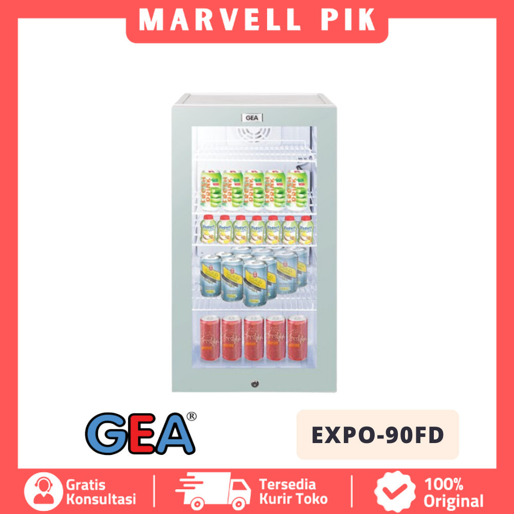 Jual Showcase Gea Expo 90fd Expo 90 Fd Kulkas Showcase Minuman 4 Rak Garansi Resmi | Shopee ...