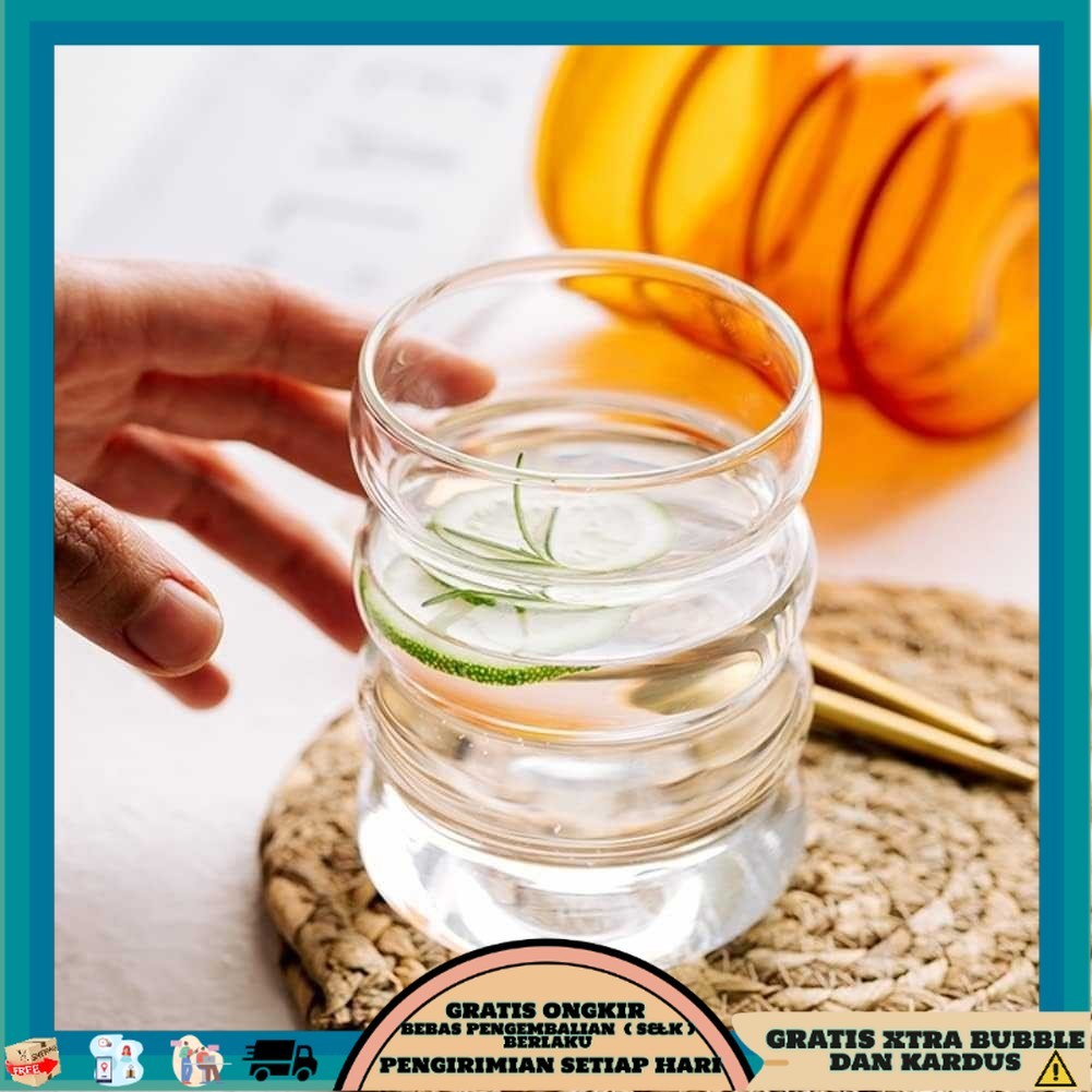 Jual TQK - One Two Cups Gelas Minuman Unik Borosilicate Glass 300ml - KT14 | Shopee Indonesia