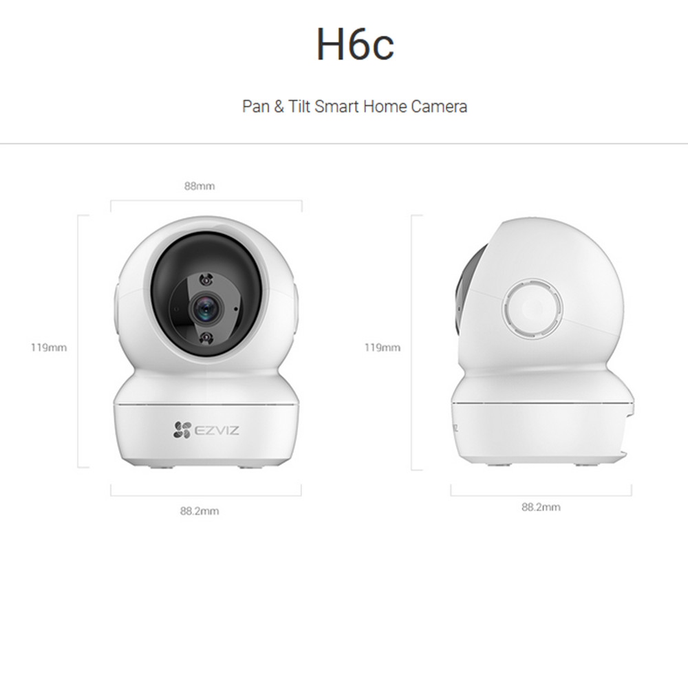 Jual EZVIZ H6C-3MP-PRO 3MP PAN-TILT 2WAY-AUDIO H.265 2.4 GHZ INDOOR ...
