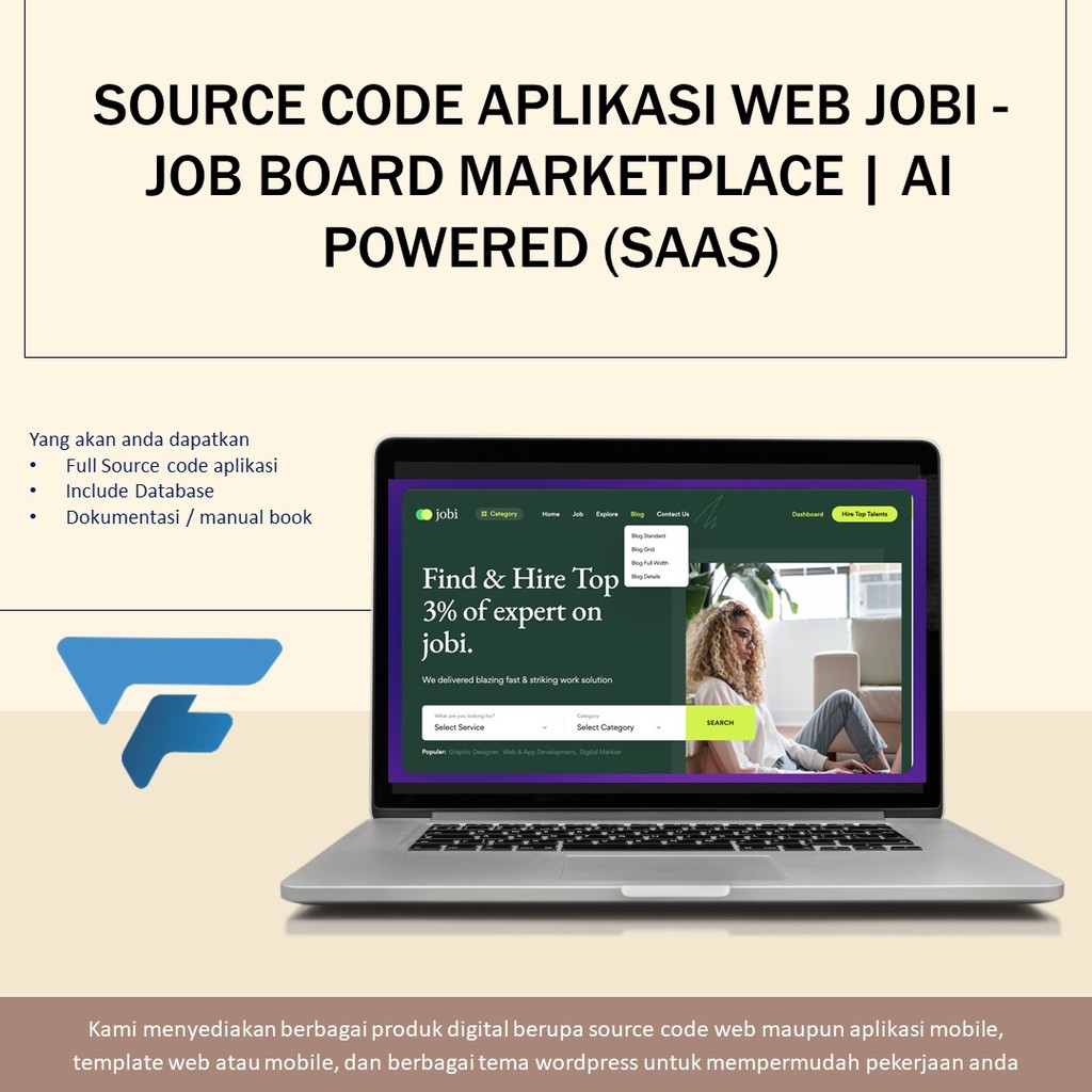 Jual SOURCE CODE APLIKASI WEB JOBI - JOB BOARD MARKETPLACE | AI POWERED (SAAS) | Shopee Indonesia