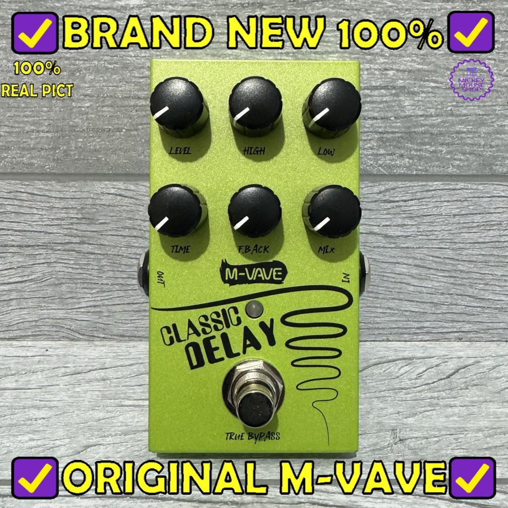 Jual Efek Gitar M-VAVE Classic Delay Analog Echo Feedback Time Control Repeater Guitar Pedal ...