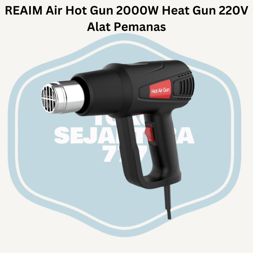 Jual REAIM Air Hot Gun 2000W Heat Gun 220V Alat Pemanas | Shopee Indonesia