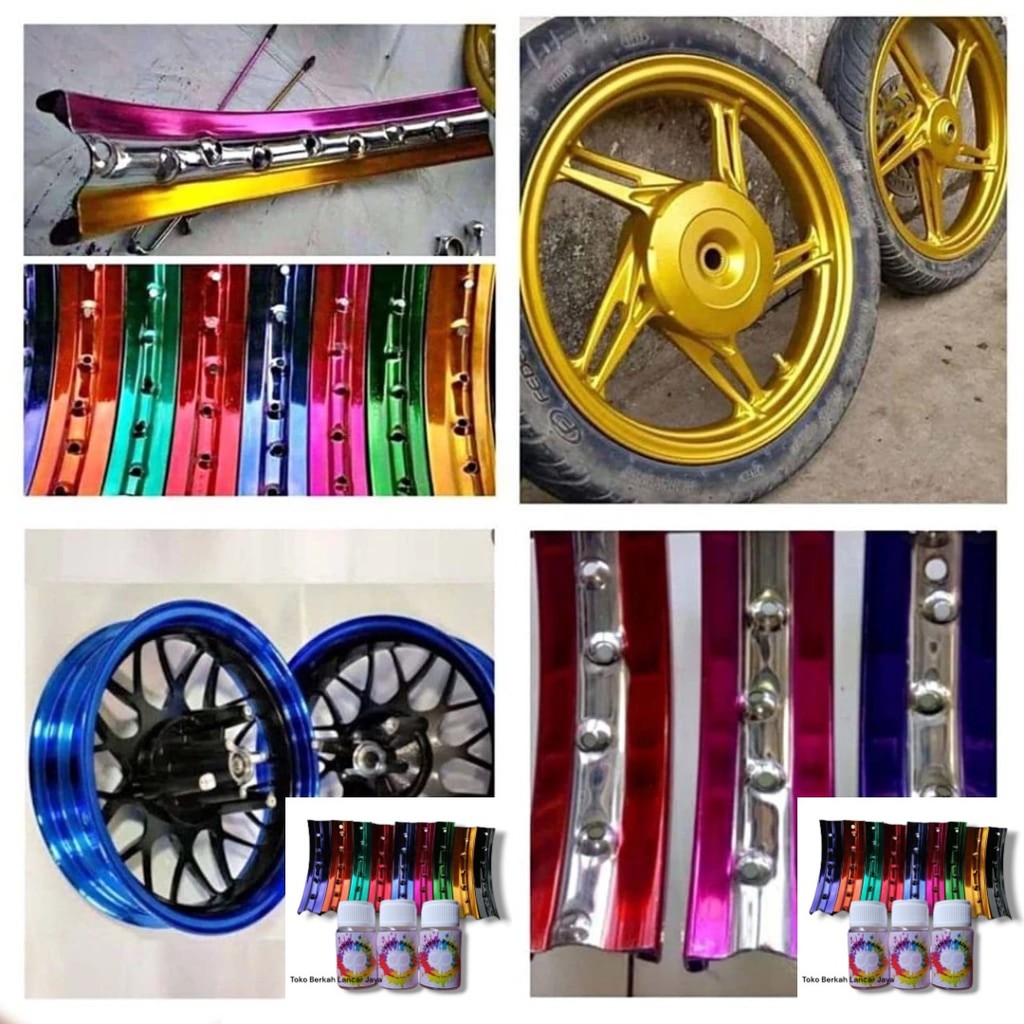 Jual Cat Biru Candy Blue Gloss Candy CANDY PAINT CANDY CHRONE CAT VELG ...