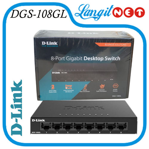 Jual D LINK DGS 108GL SWITCH HUB 8 PORT GIGABIT | Shopee Indonesia