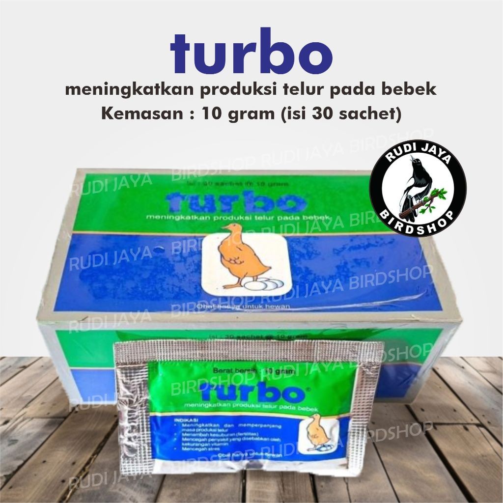 Jual READY TURBO 1 PAK VITAMIN OBAT BEBEK PETELUR BURUNG PUYUH MENJAGA ...