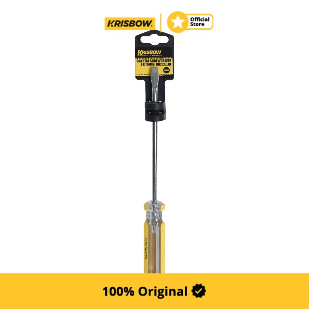 Jual Krisbow Screwdriver Obeng Kristal Minus 6x150mm Lrcsf6 | Shopee ...