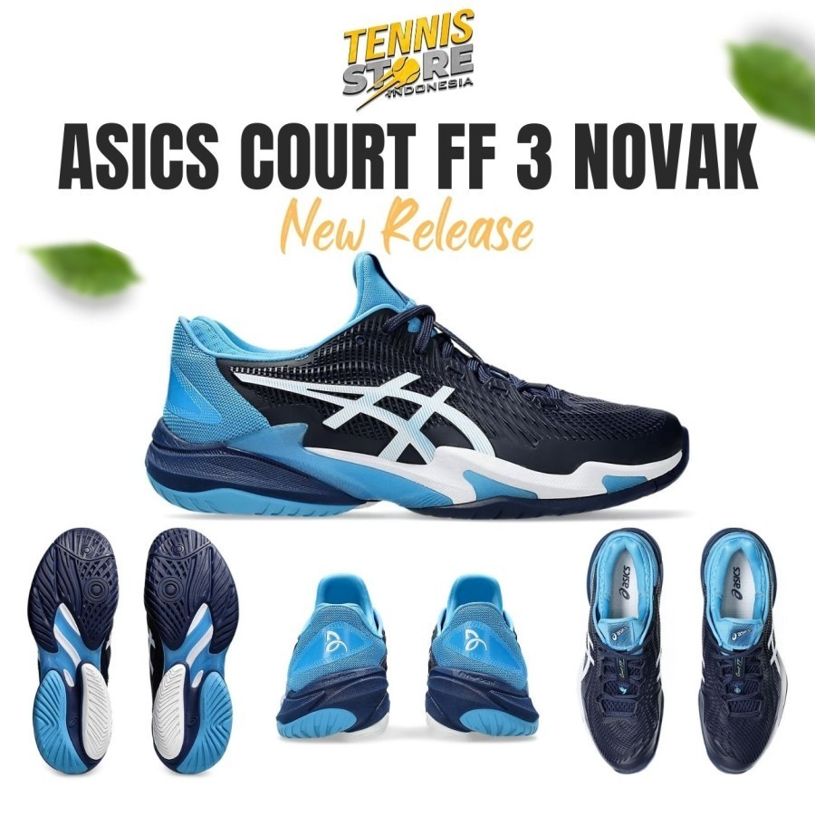 Jual Asics COURT FF 3 Novak Djokovic / Blue Expanse White | Shopee ...