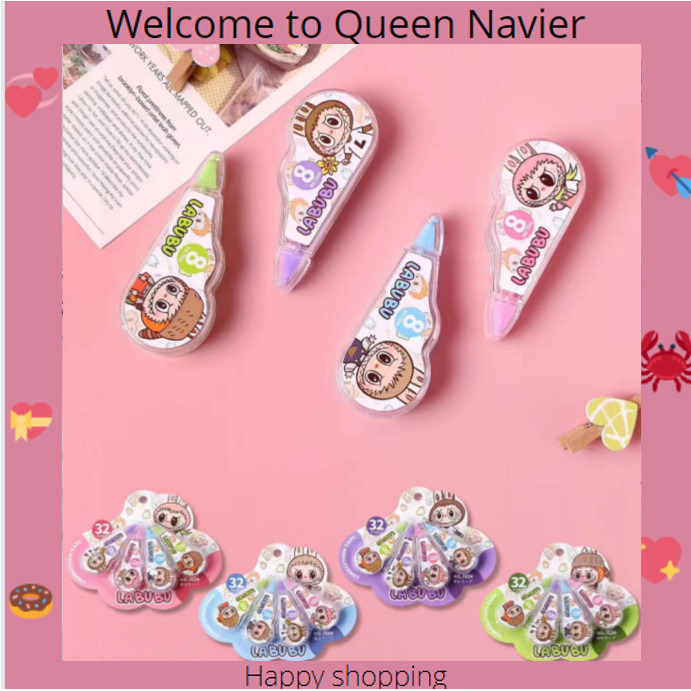 Jual QN - Tip ex kertas labubu tape correction capybara sanrio | Shopee ...