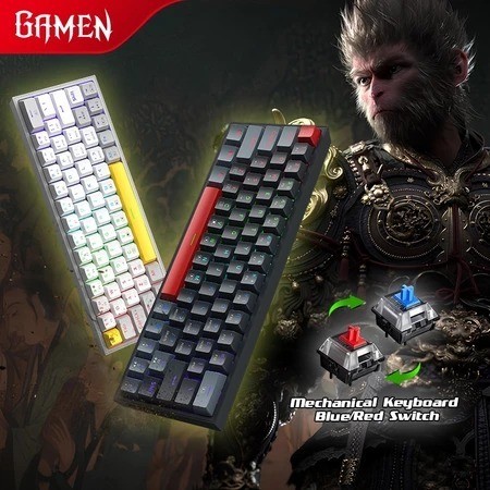 Jual GAMEN TITAN V Keyboard Gaming Series Mechanical Compact and ...