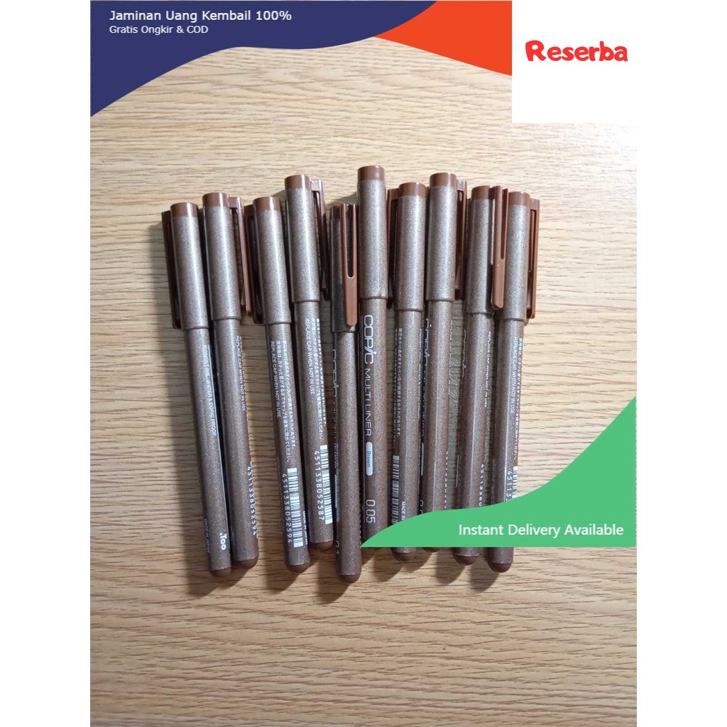 Jual COPIC Multiliner Color Brown Coklat Satuan Drawing Pen ...