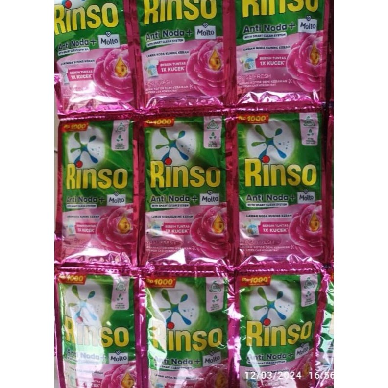 Jual Rinso Molto Cair 1000 Sachet 38 Ml Isi 12 Pcs | Shopee Indonesia
