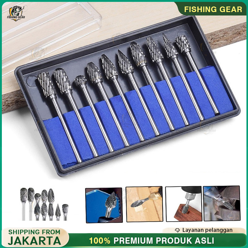 Jual 10PCS MATA BOR TUNNER CUNER ALAT PORTING KIT Berlian Kikir Putar ...