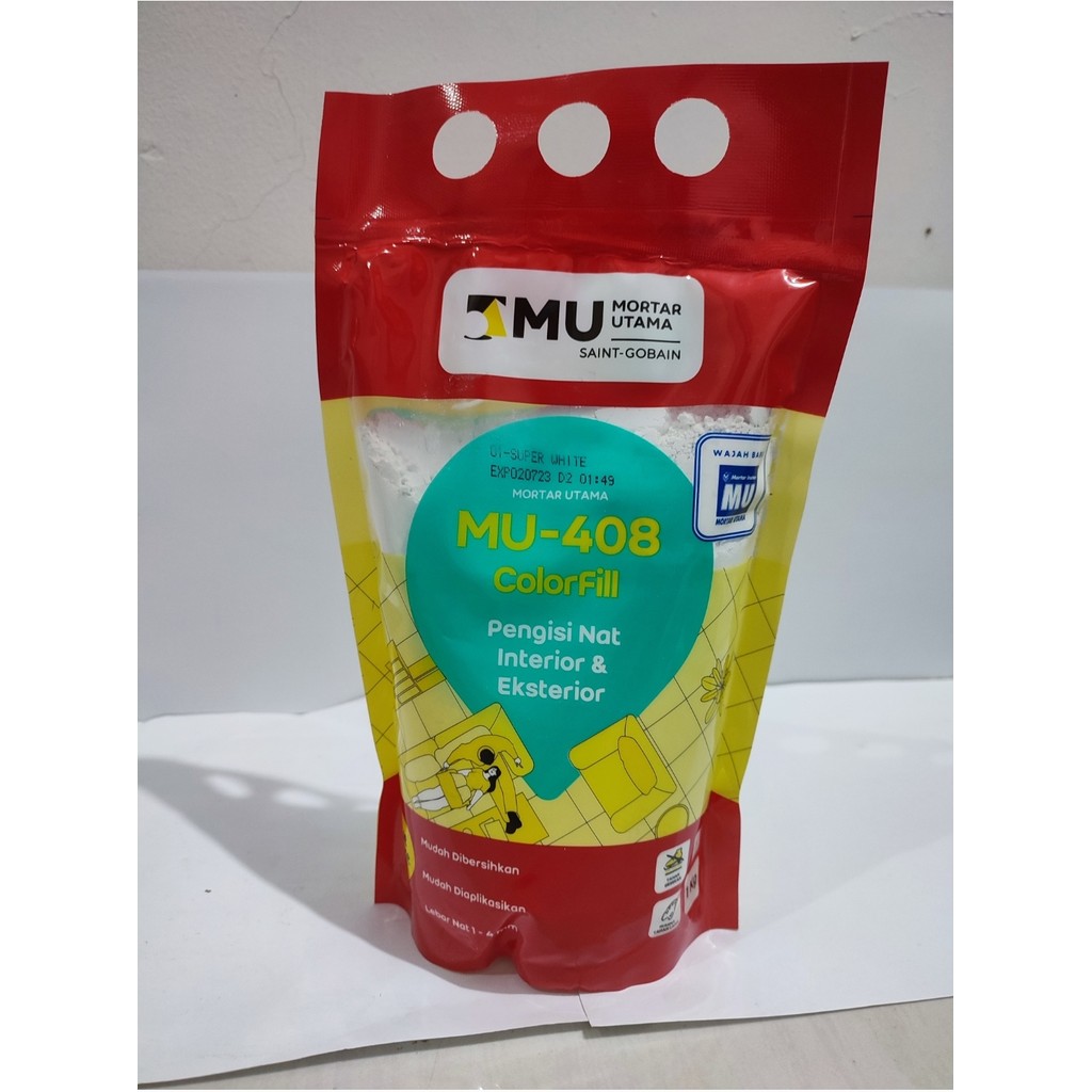 Jual Mortar Utama MU-408 Colorfill Pengisi Nat Keramik 1 Kg | Shopee ...