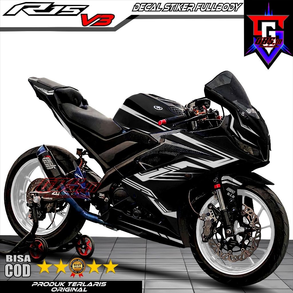 Jual Terbaru Decal R15 V3 Stiker Decal Motor R15 V3 Fullbody Sticker ...