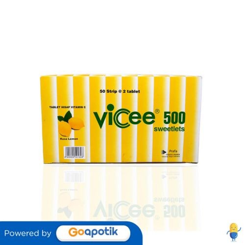 Jual Vicee 500 Rasa Lemon Box 100 Tablet | Shopee Indonesia