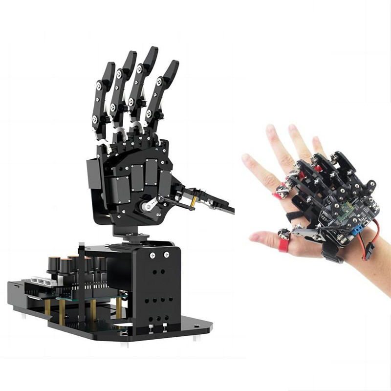 Jual AI Vision Bionic Robot Hand with Somatosensory Glove Control 5 Dof Fingers for Arduino ...